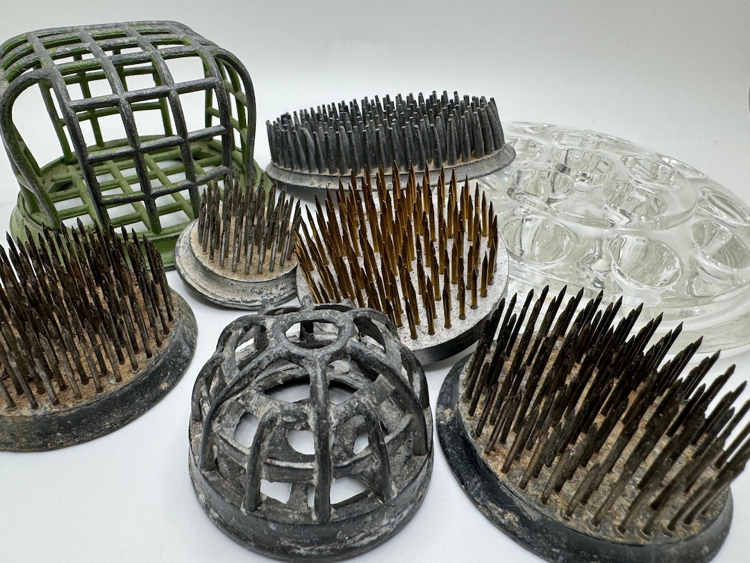 Vintage Flower Frogs Garden Flower Cages Frogs for Flower Arranging ...