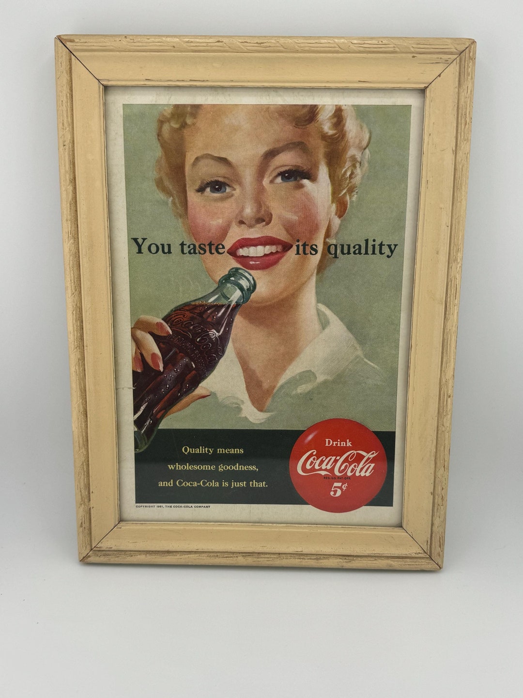 1951 Coca-cola Advertisement "you Taste It's Quality" Magazine ...