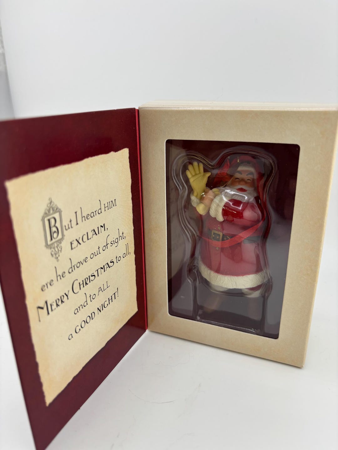 Twas the Night Before Christmas Hallmark Keepsake Ornament 2001 Santa ...