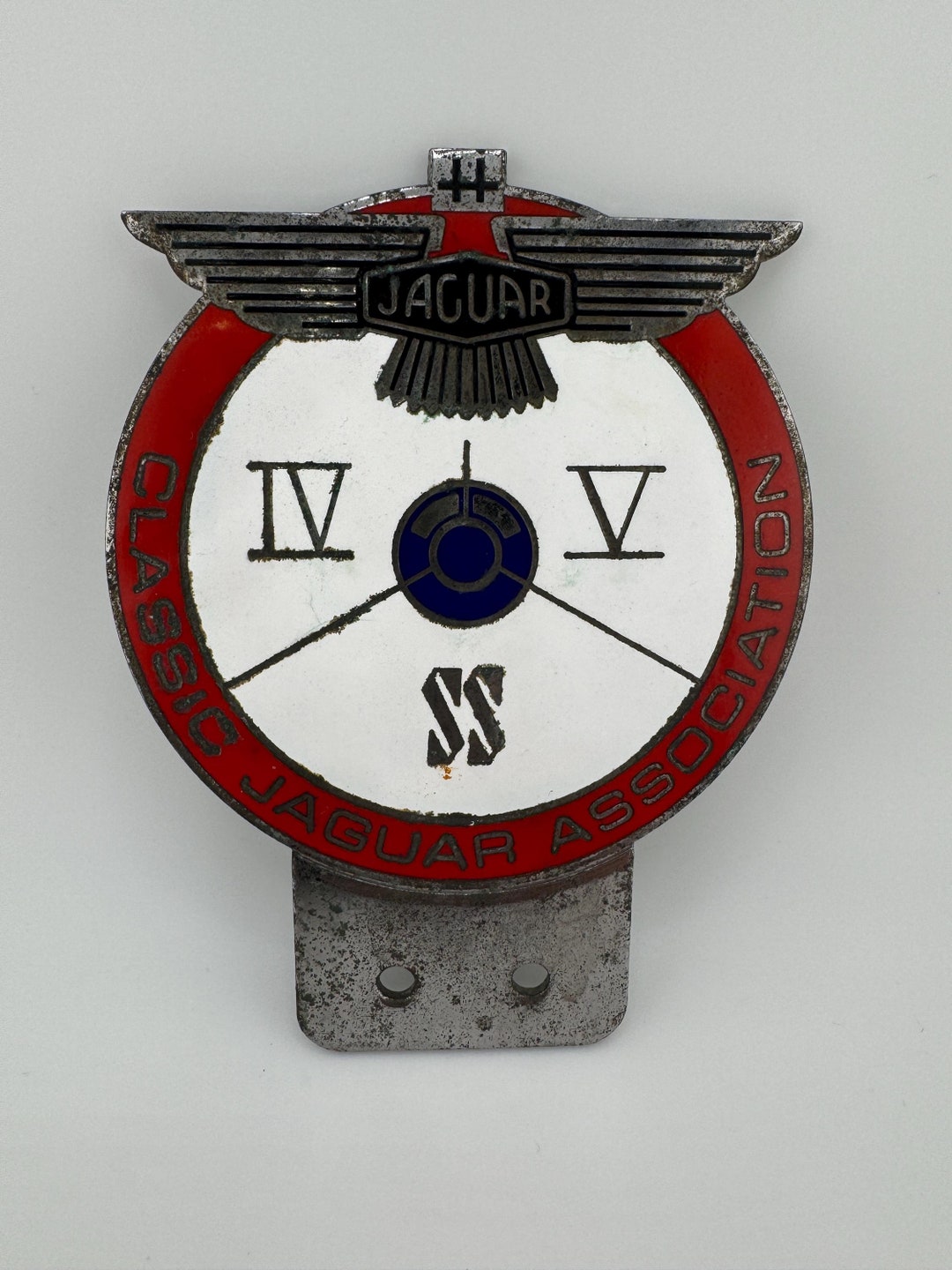 Vintage Jaguar Ss Mk IV and Mk V Classic Jaguar Association Badge With ...