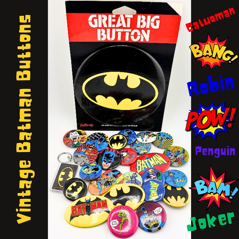 Superhero Button - Etsy
