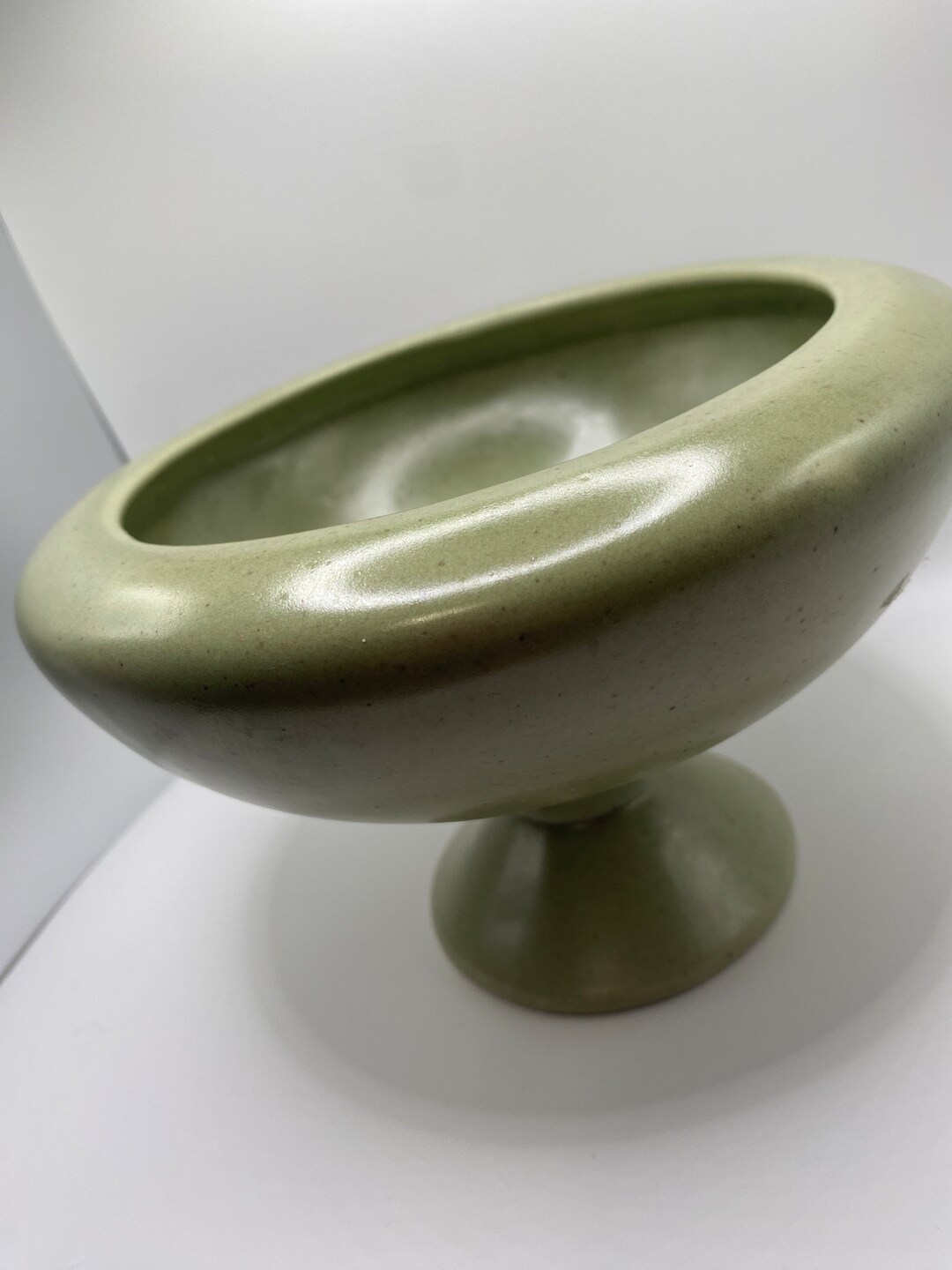 Green Speckled Vintage Compost / Planter - Etsy