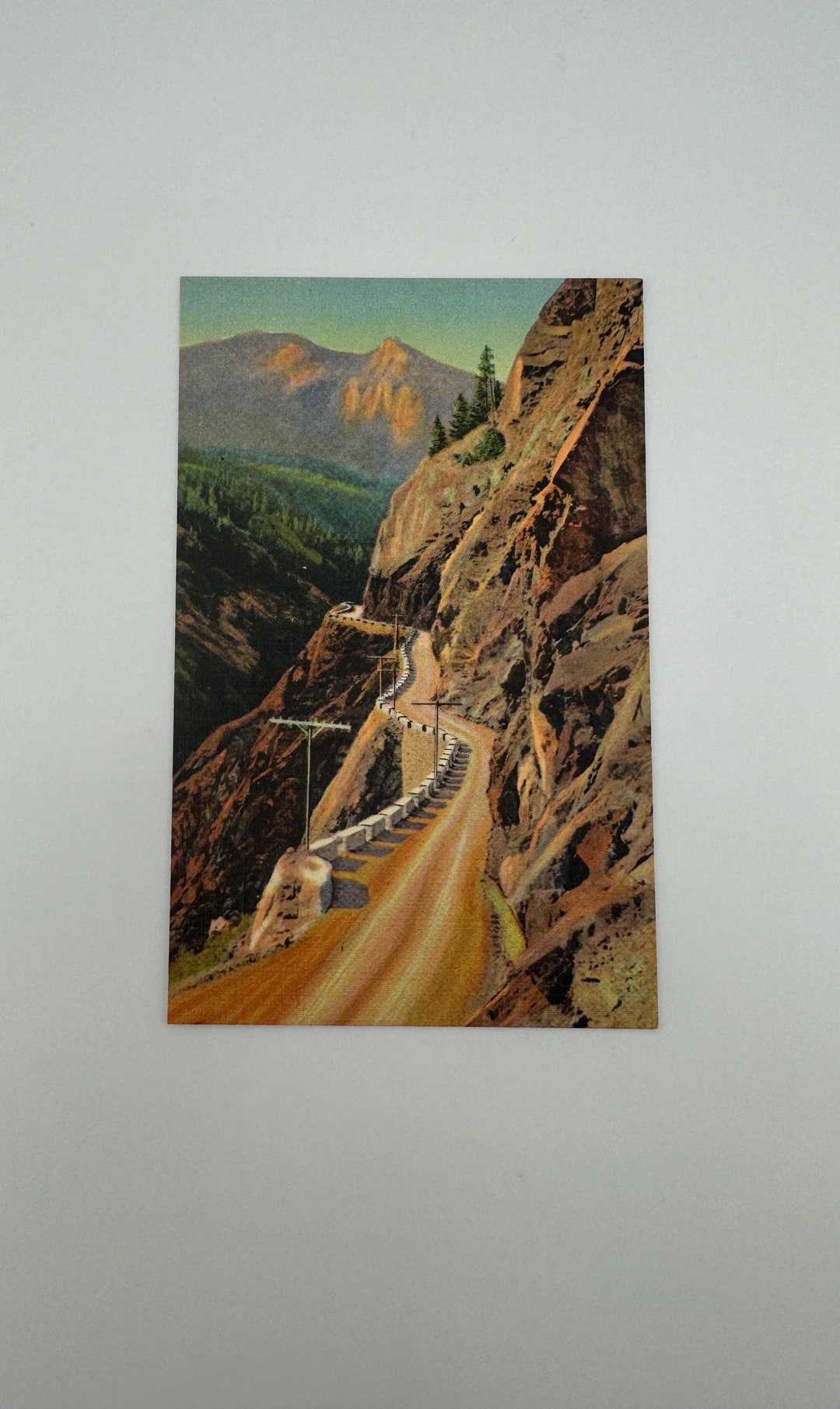 2301 - Uncompahgre Gorge and the Million Dollar Highway, Colorado Linen ...