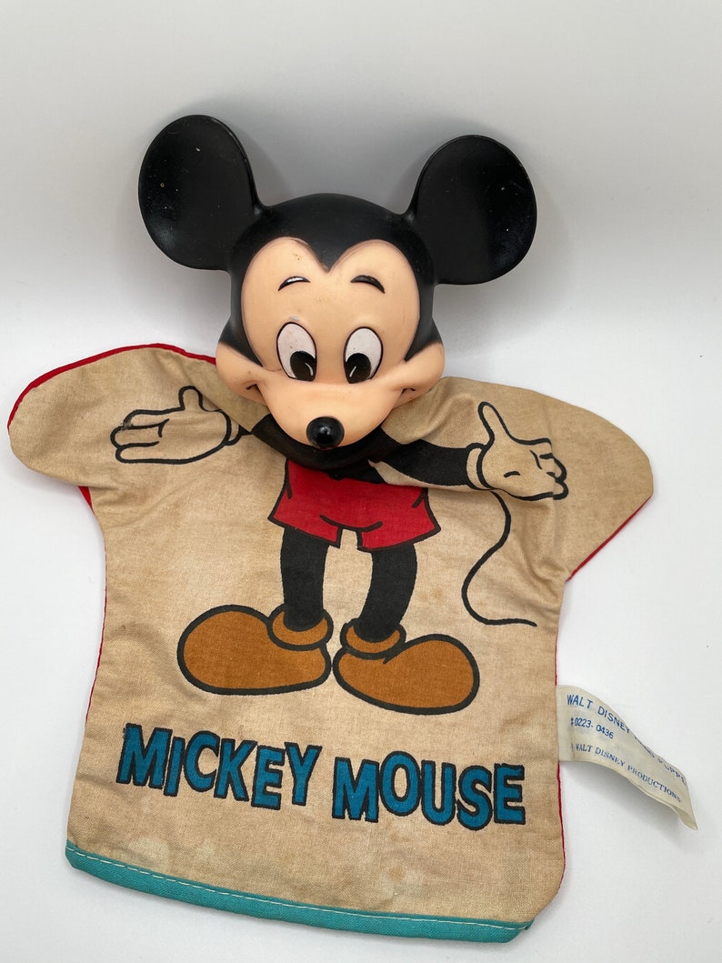 Vintage Mickey Mouse Hand Puppet - Etsy