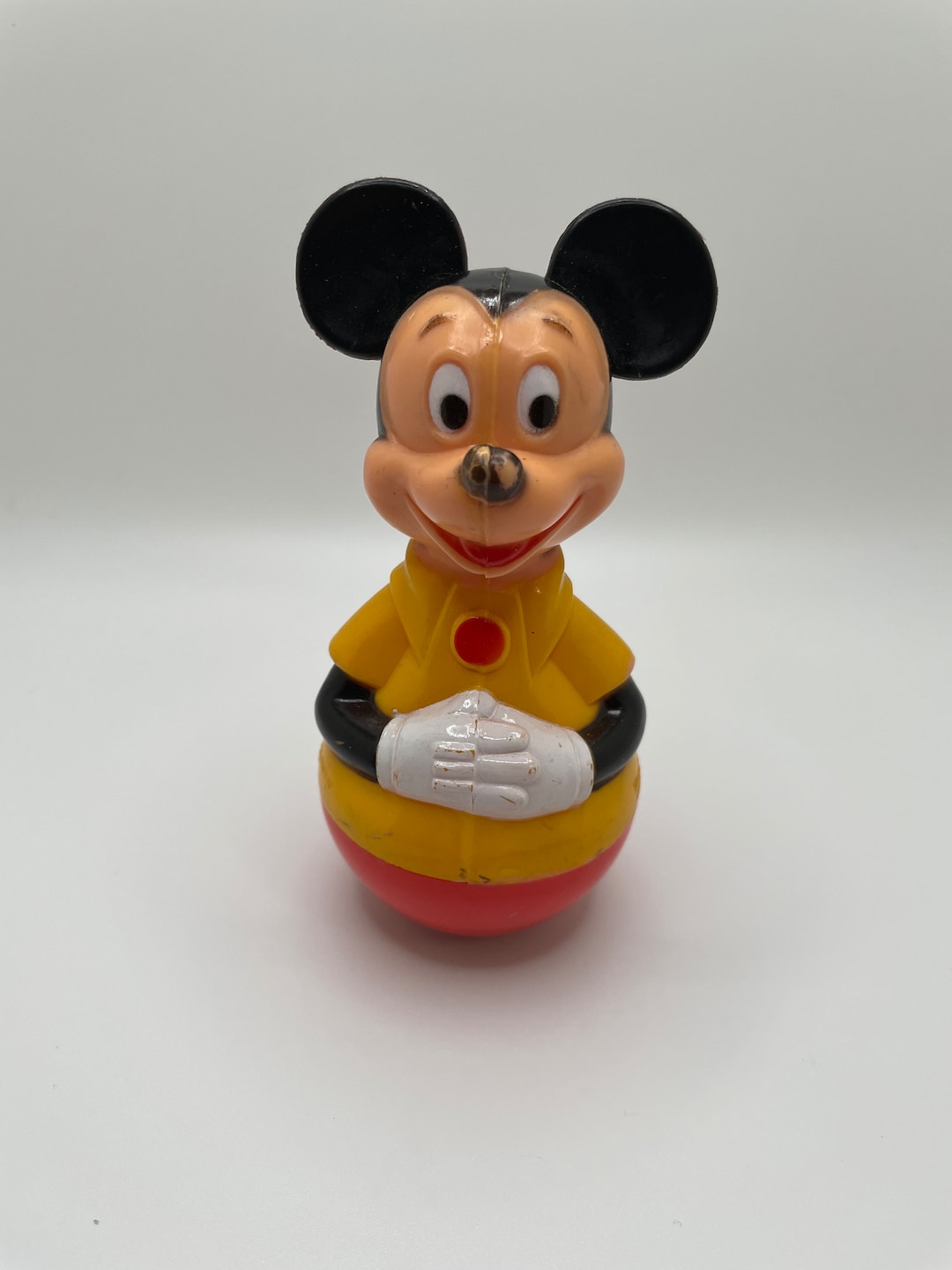 1975 Mickey Mouse Weeble Bobble Toy - Etsy