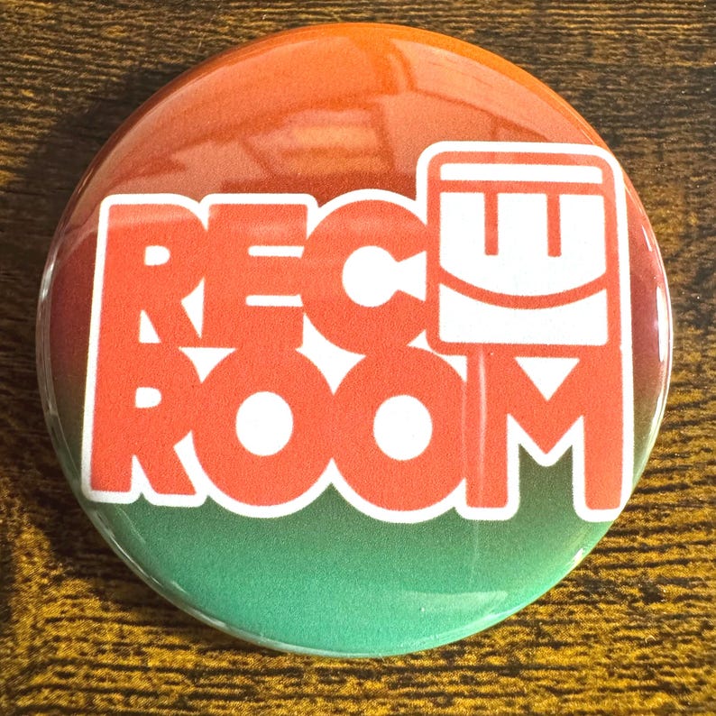 Rec Room Pinback Buttons 2.25" Round Rec Room Pin Gifts Merch Gamer Rec ...