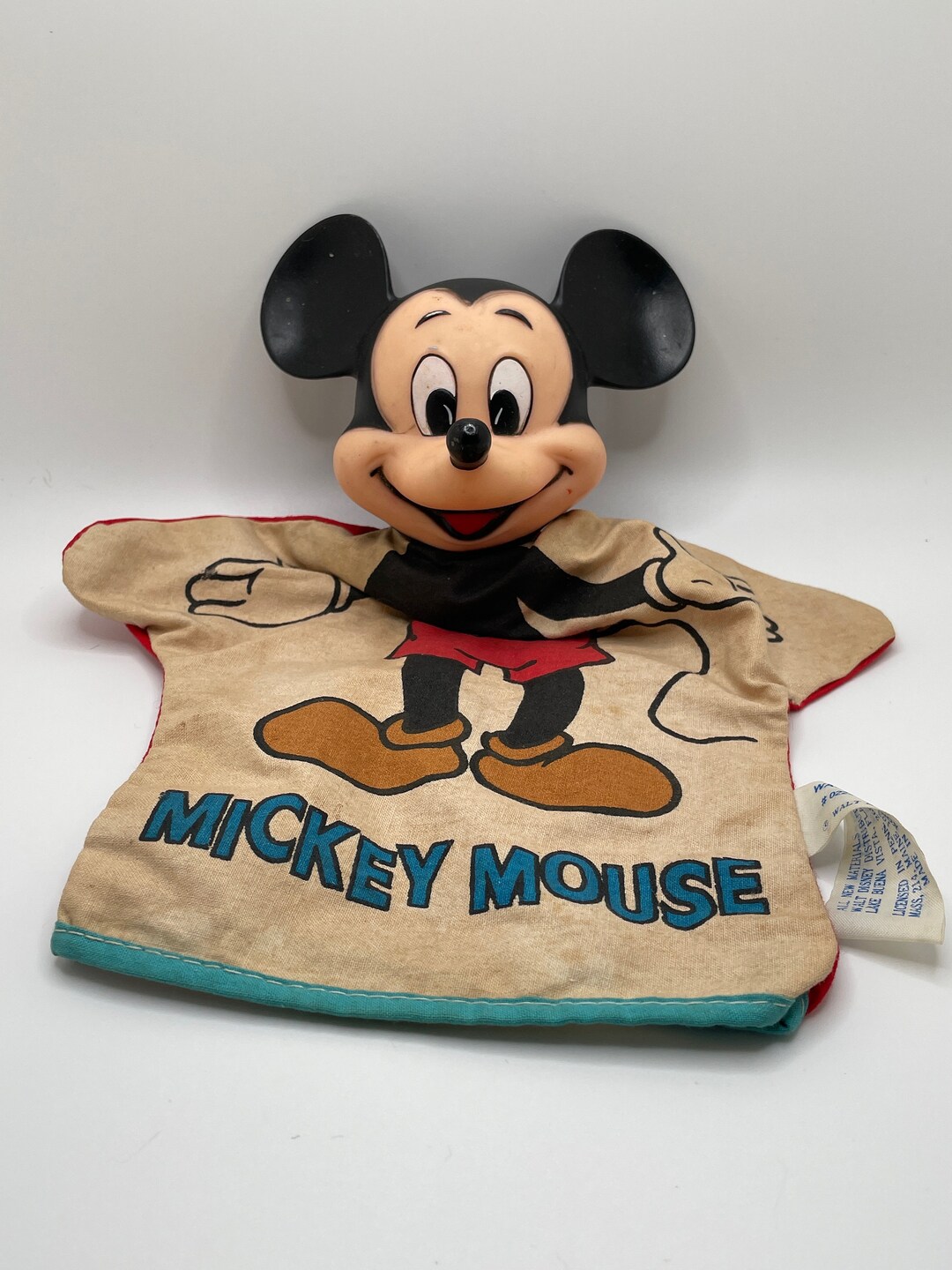 Vintage Mickey Mouse Hand Puppet - Etsy