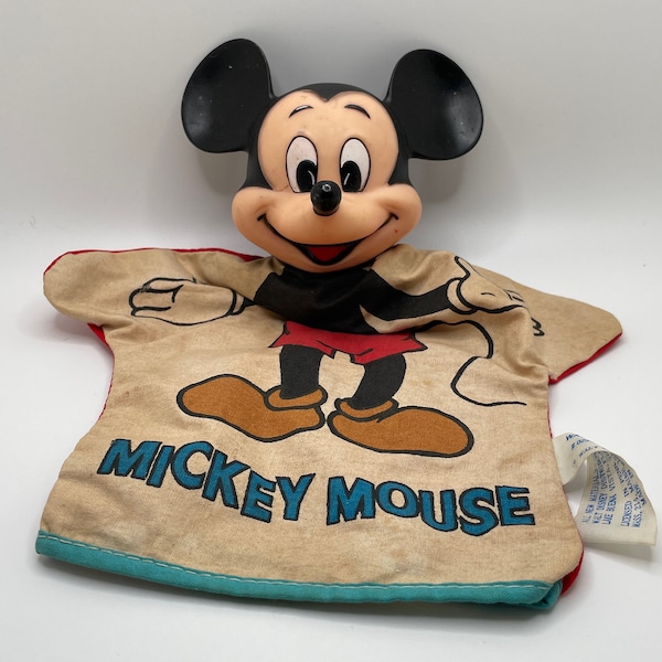 Mickey Mouse Hand Puppet Vintage - Etsy