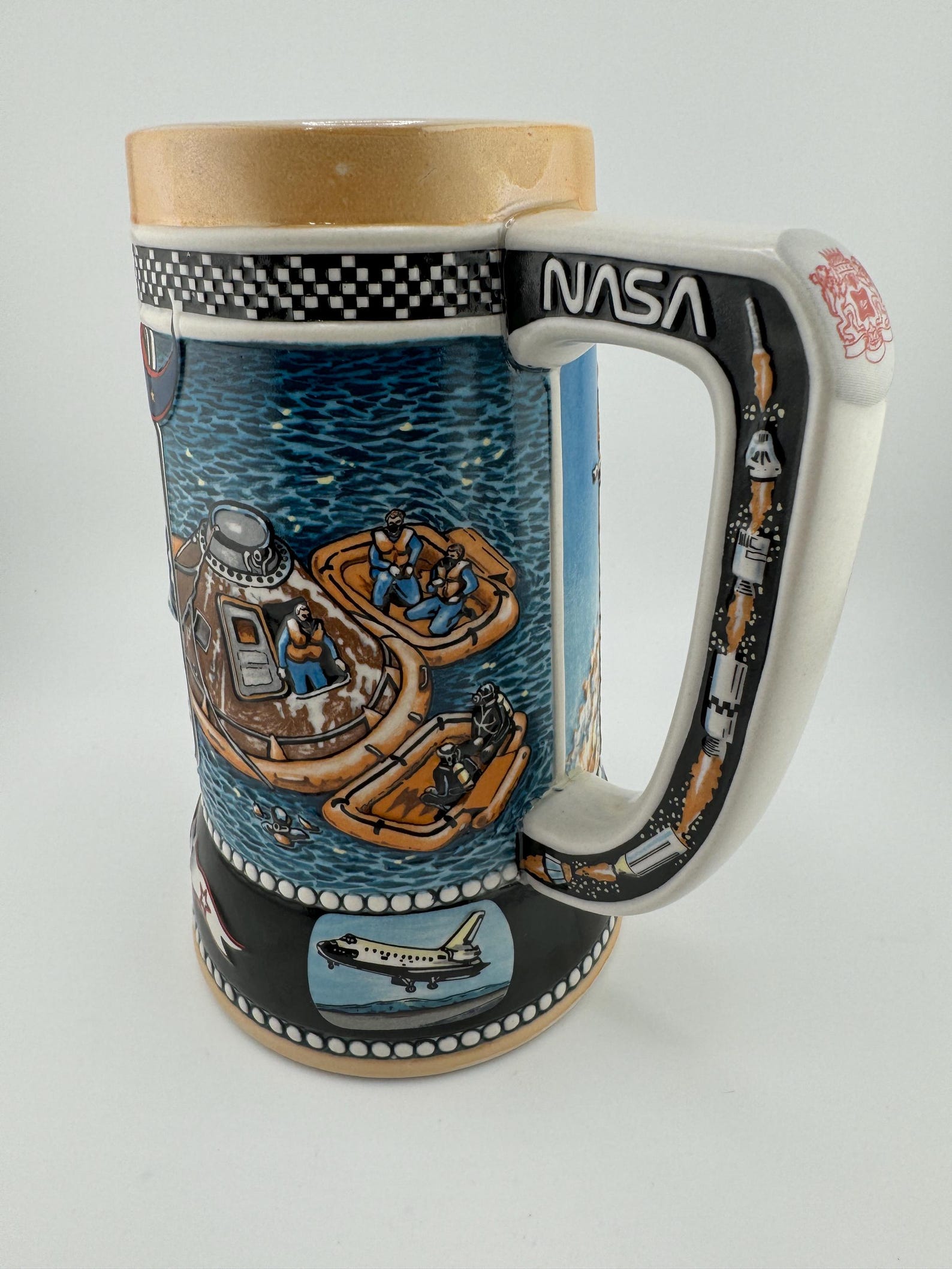 Miller High Life Beer Stein NASA Apollo 11 Great American Achievements ...