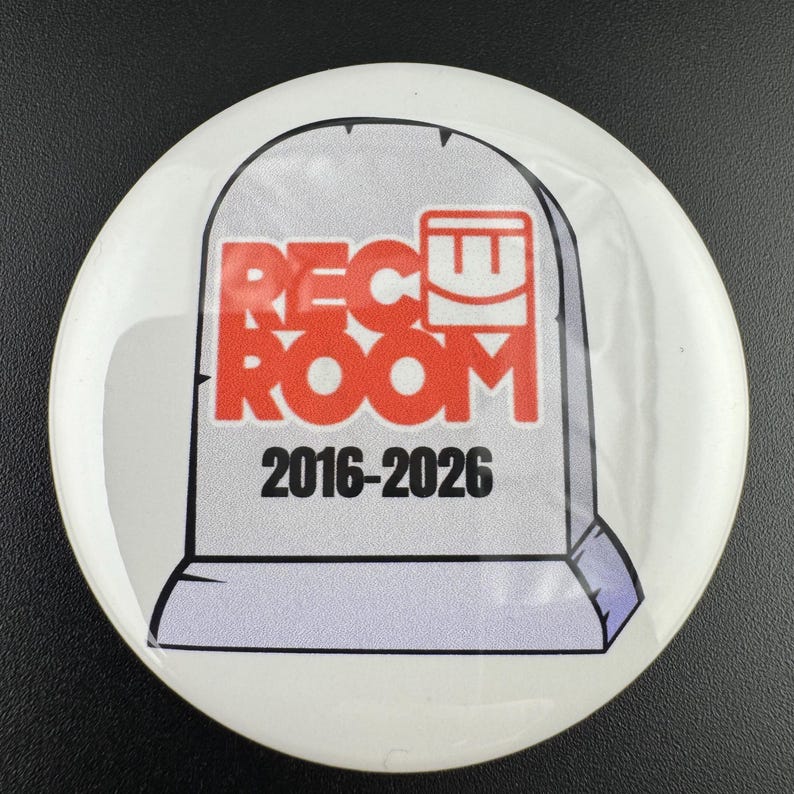 Rec Room Pinback Buttons 2.25" Round Rec Room Pin Gifts Merch Gamer Rec ...