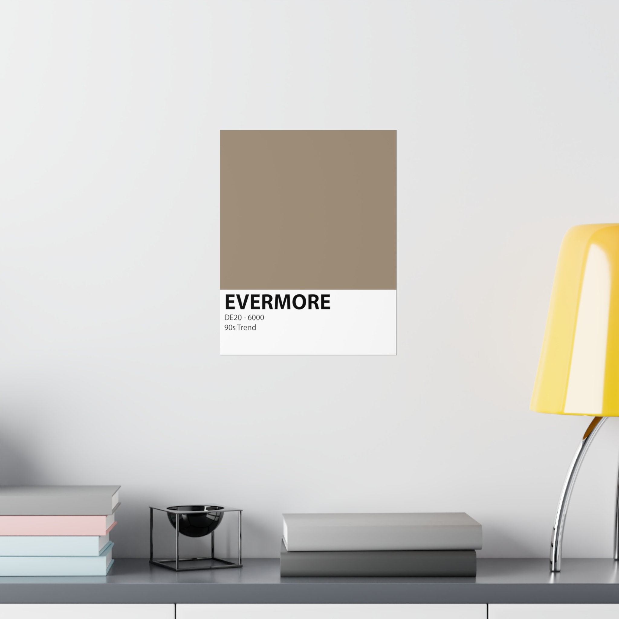 Taylor Swift Eras Tour Evermore Album Tan Brown Pantone Color Chip ...