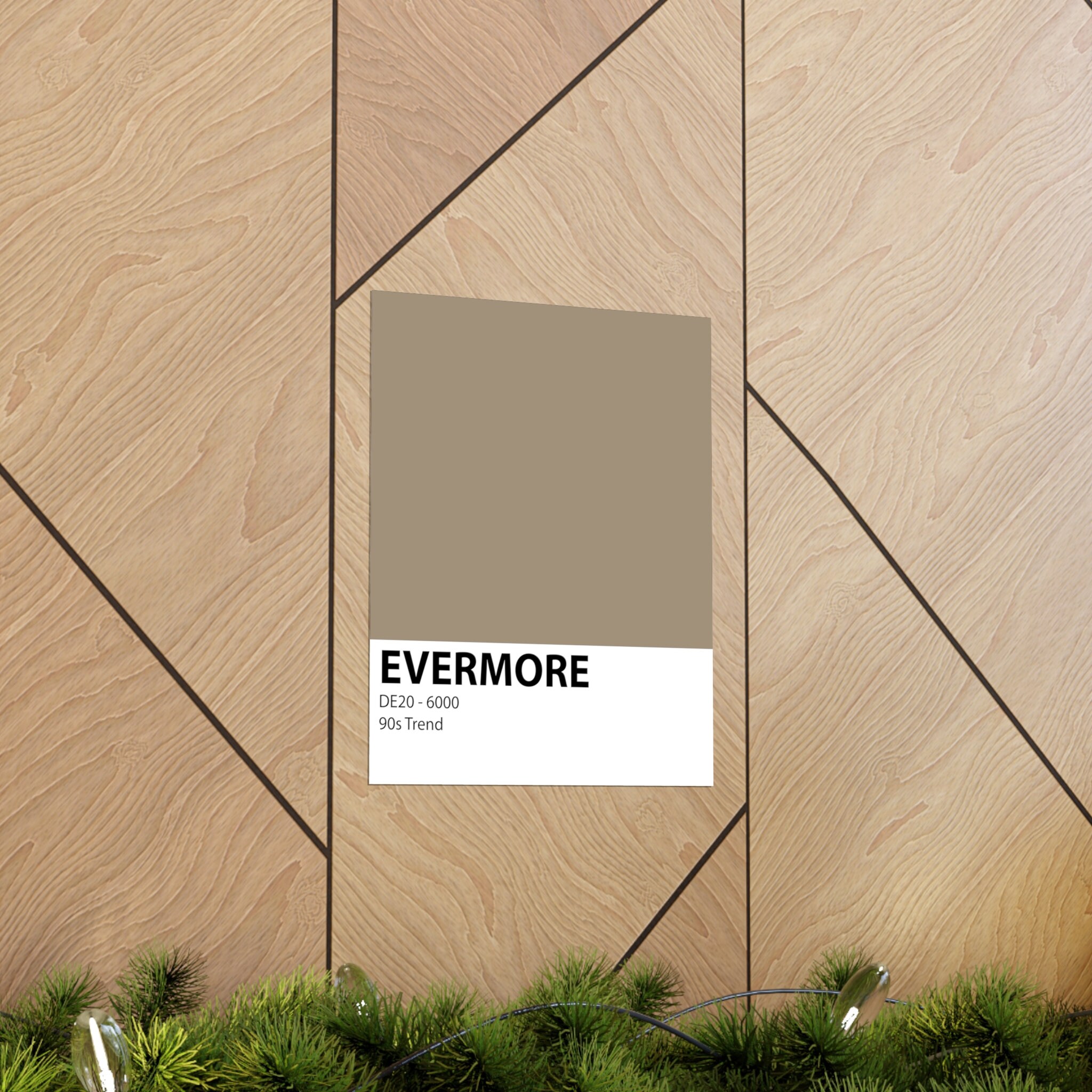 Taylor Swift Eras Tour Evermore Album Tan Brown Pantone Color Chip ...