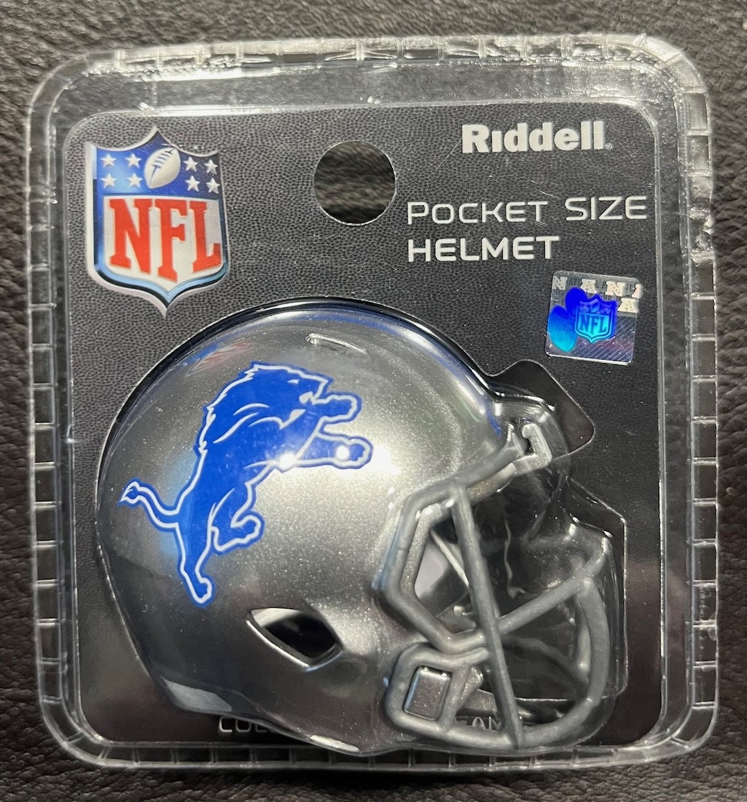 Riddell NFL Pocket Pro Helmet Detroit Lions - Etsy