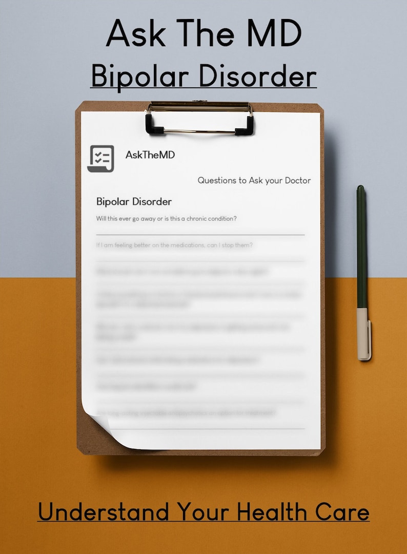 Bipolar Disorder - Questions to Ask Your Doctor (PDF Guide) - Etsy