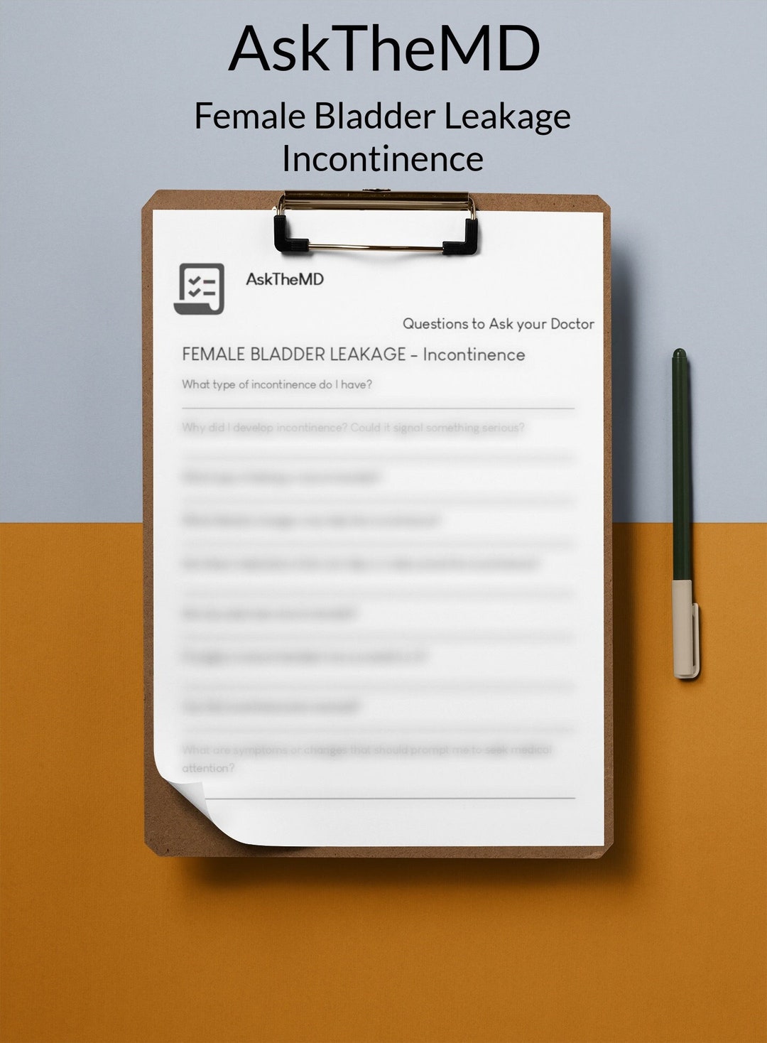 Female Bladder Leakage- Incontinence- Questions to Ask Your Doctor ...