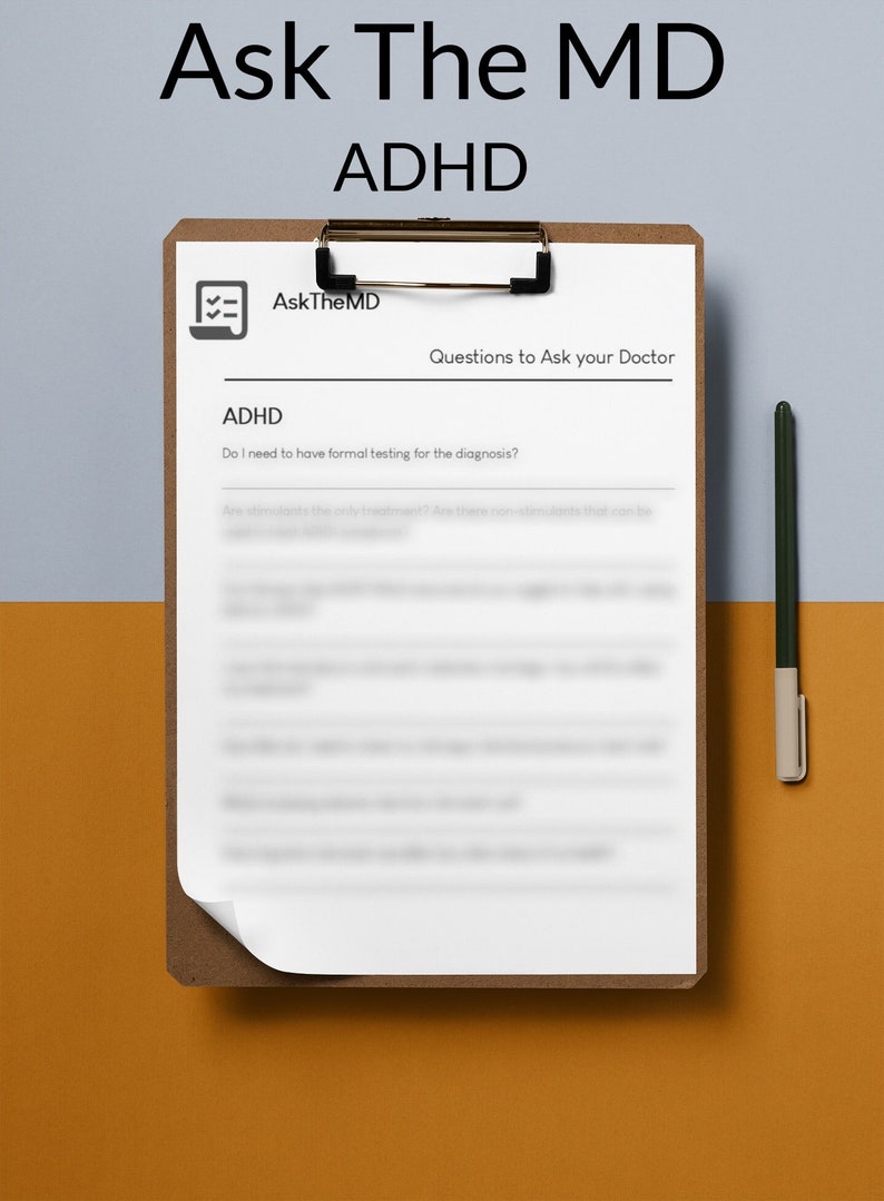 ADHD- Questions to Ask Your Doctor- ADHD, Real Questions to Use Your ...