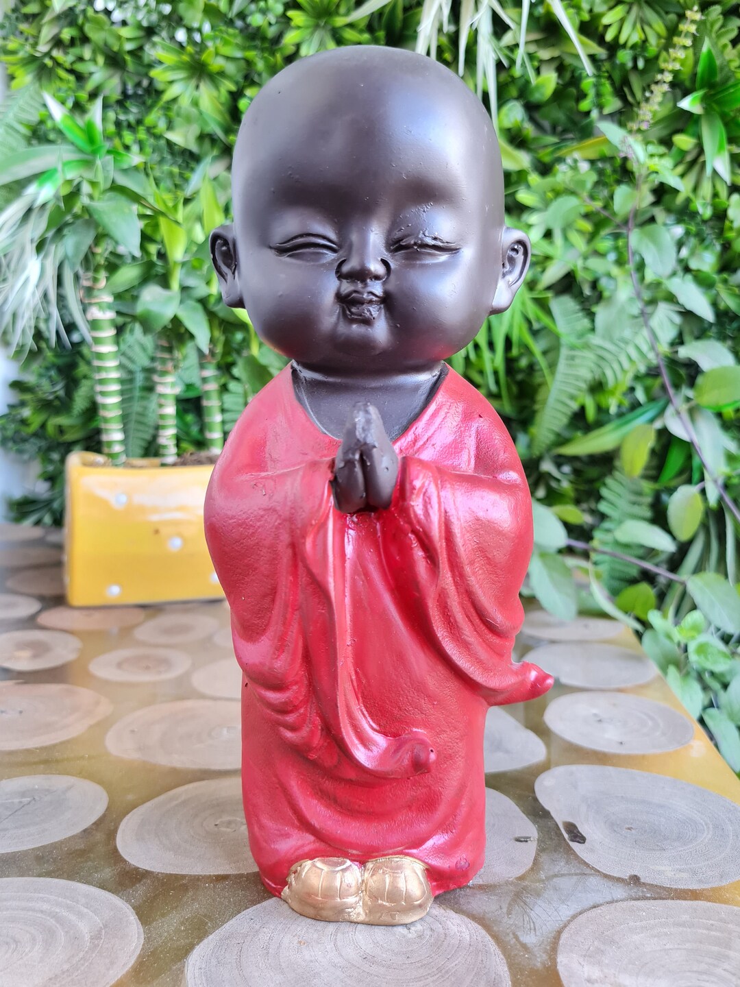 Namaste Monk for Gift, Table Decor : 25x10x10 Cm, Resin - Etsy