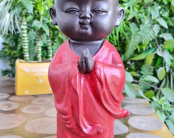 Spiritual Namaste Monk Sculpture Resin Statue for Home or Office Decor ...