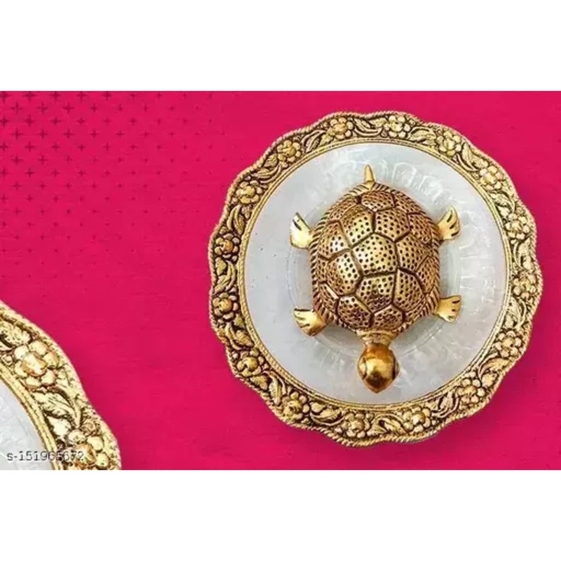 Feng Shui Tortoise on Glass Plate for Vastu, Best Gift for Career and ...