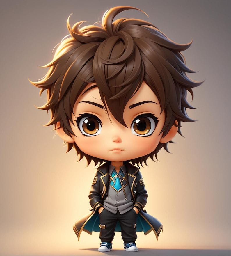 210 Photoshop Chibi Character Creator: Stamps and Brushes Bundle ...