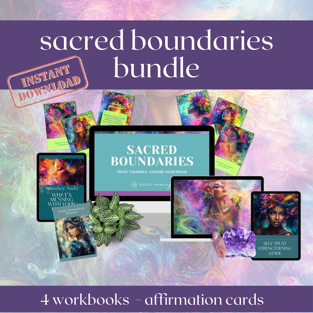 Sacred Boundaries Bundle | Self Love Boundaries Workbook | Self-trust Rituals | Empowering ...