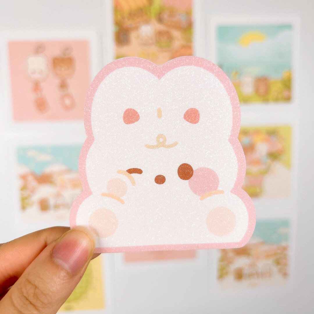 Squishy Bun Waterproof Sticker | Cute, Kawaii | for Planners, Water ...