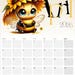 Honey Bees 2026 Wall Calendar - Illustrated A4/A3 Planner - Etsy
