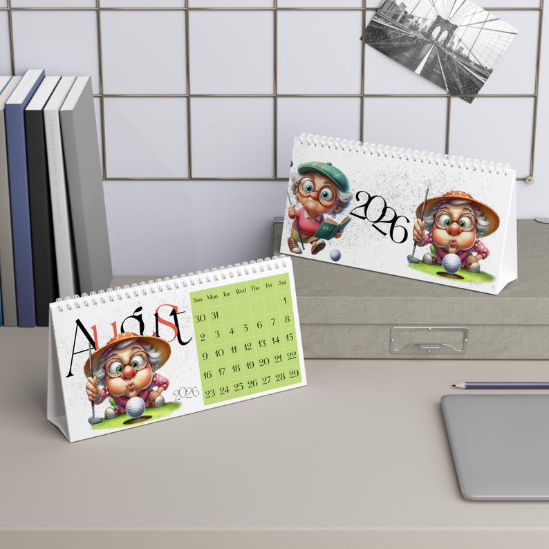 Humorous Ladies Golf 2026 Desk Calendar | Funny Women Golfers - Etsy Israel