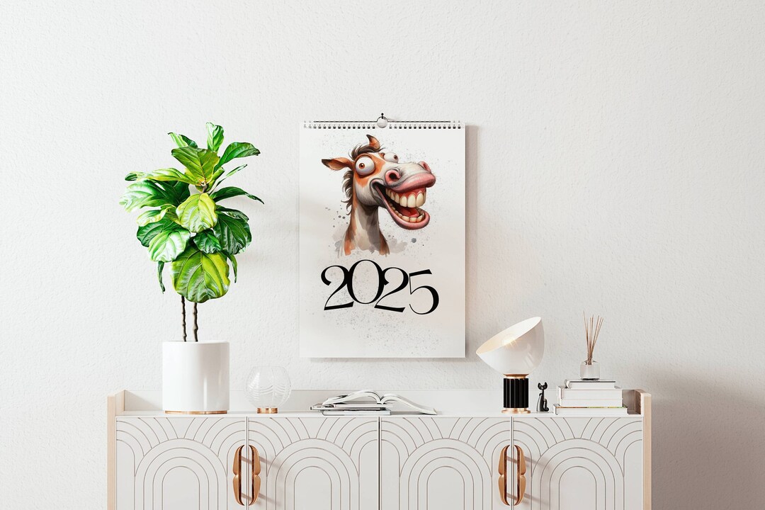 2025 Funny Wall Calendar A3 Sunday Start or Monday Start Planner Pet ...