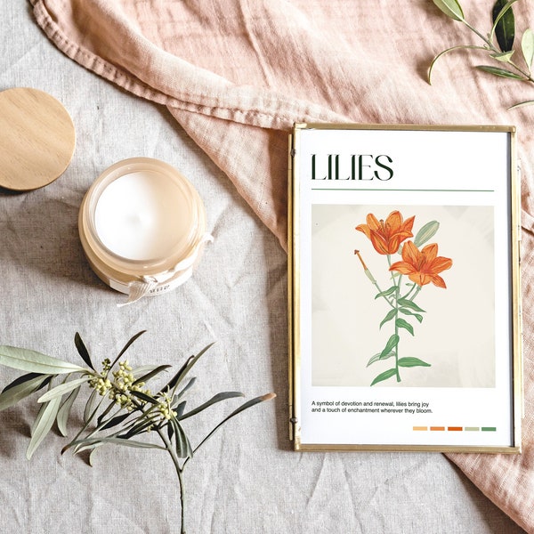 Lilies Poster - Etsy