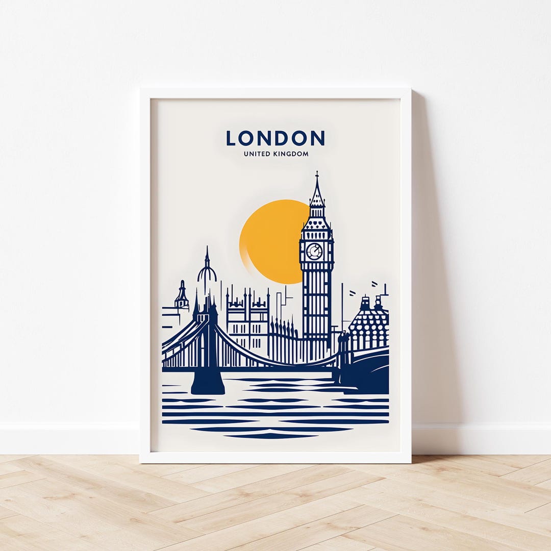 London Line Art Print Digital Download - Etsy