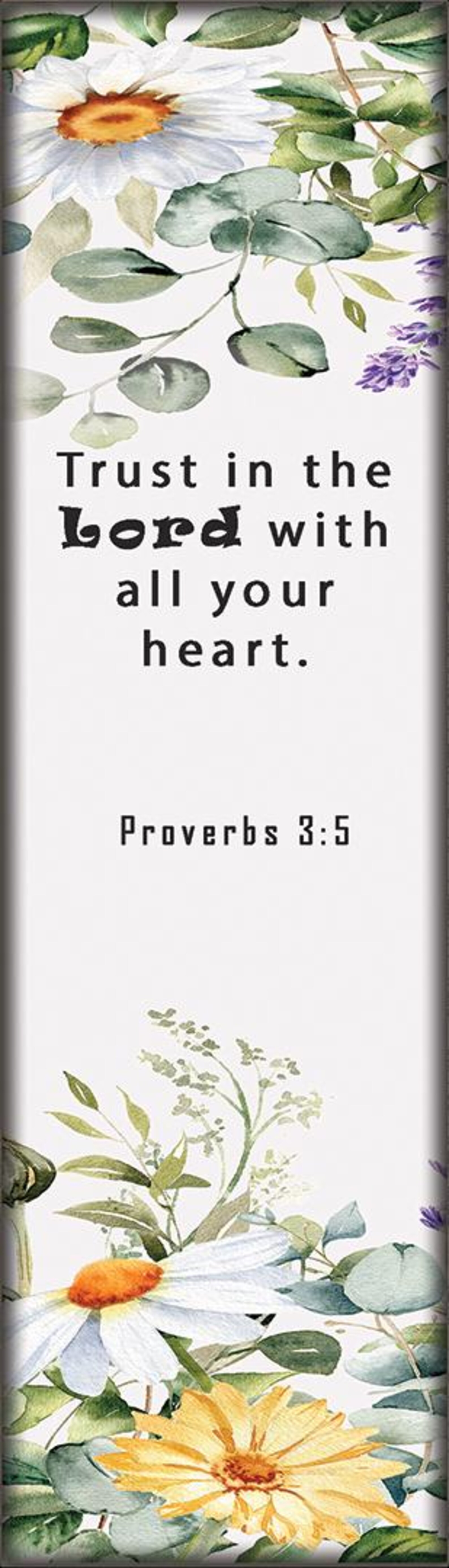 Watercolor Daisy Bible Verse Bookmarks: Printable Christian Scripture ...