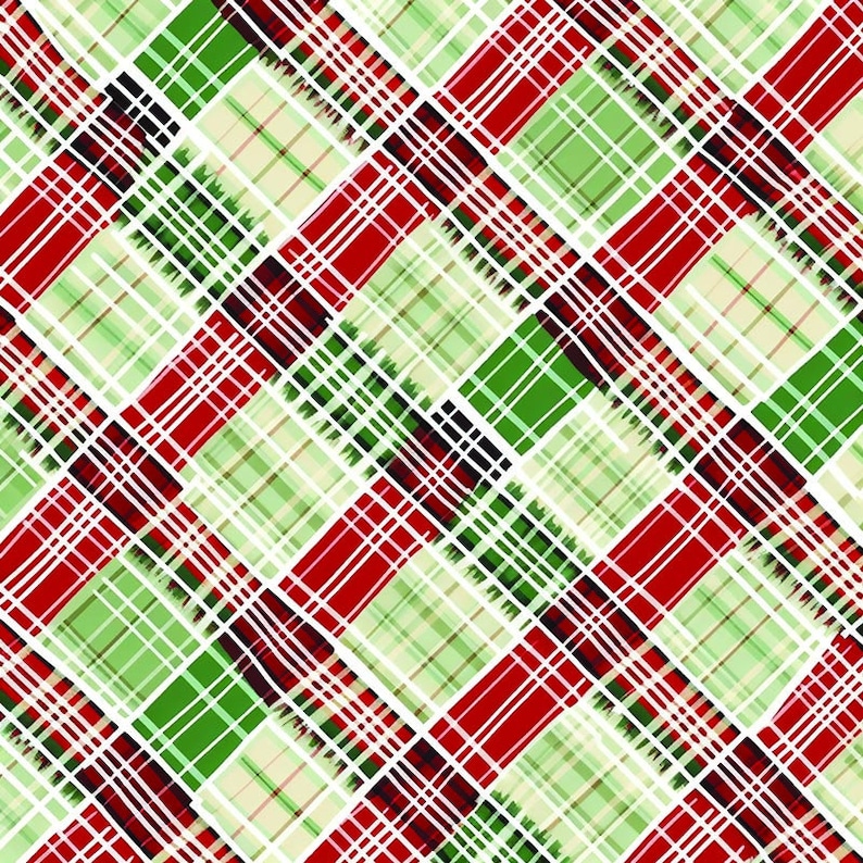 Plaid Digital Paper Printable Christmas Digital Pattern Holidays ...