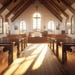 Church Zoom Virtual Background for Desktop, Christian Meeting Backdrop ...