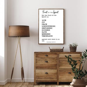 Modern Christian Wall Art: Fruit of the Spirit Bible Verse Printable ...