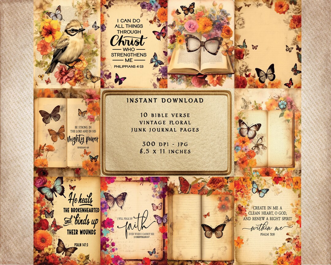 Spiritual Growth Kit: Bible Study Printables With Devotional Pages ...