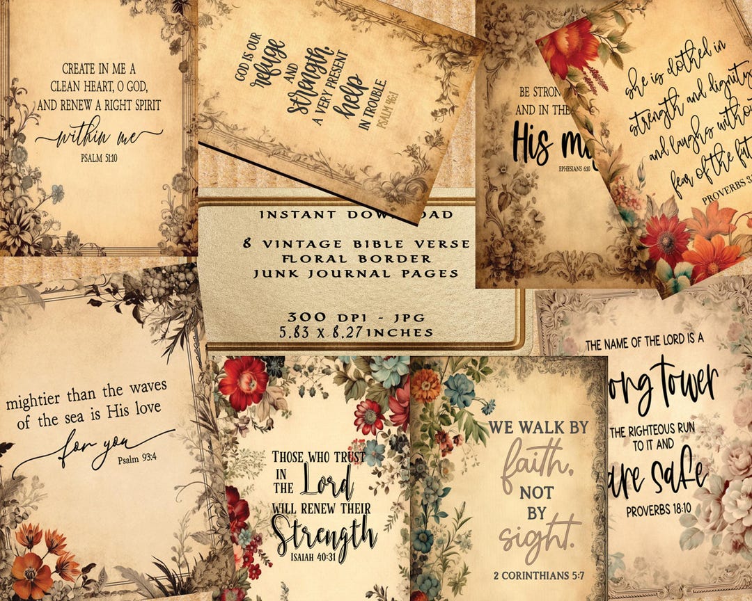 A5 Printable Floral Devotional Journal for Women With Christian ...