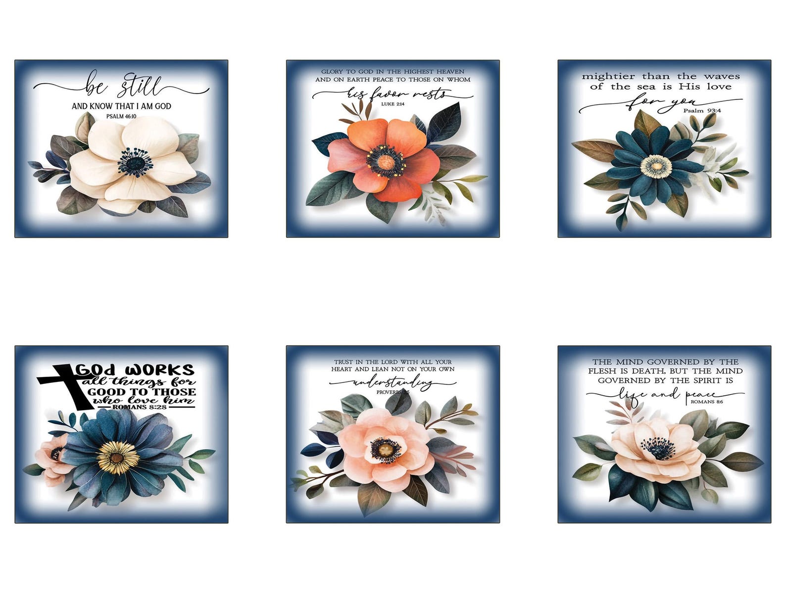 Inspirational Scripture Cards Kit - Printable Bible Verses and Daily ...