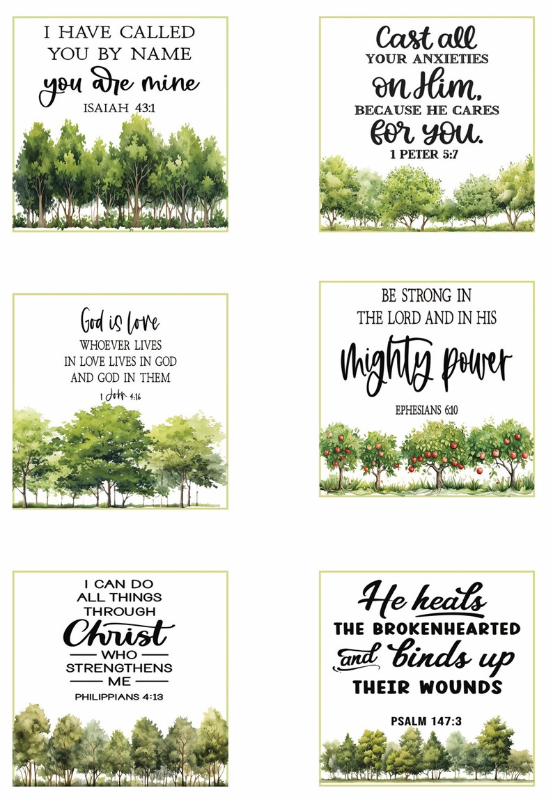 Printable Bible Verses for Men, Encouragement Scripture Cards ...