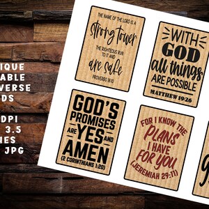Printable Christian Bible Verse Cards for Prayer, Memory, and Scripture ...