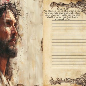 Christian Jesus Junk Journal Kit: Printable Religious Ephemera & Bible ...