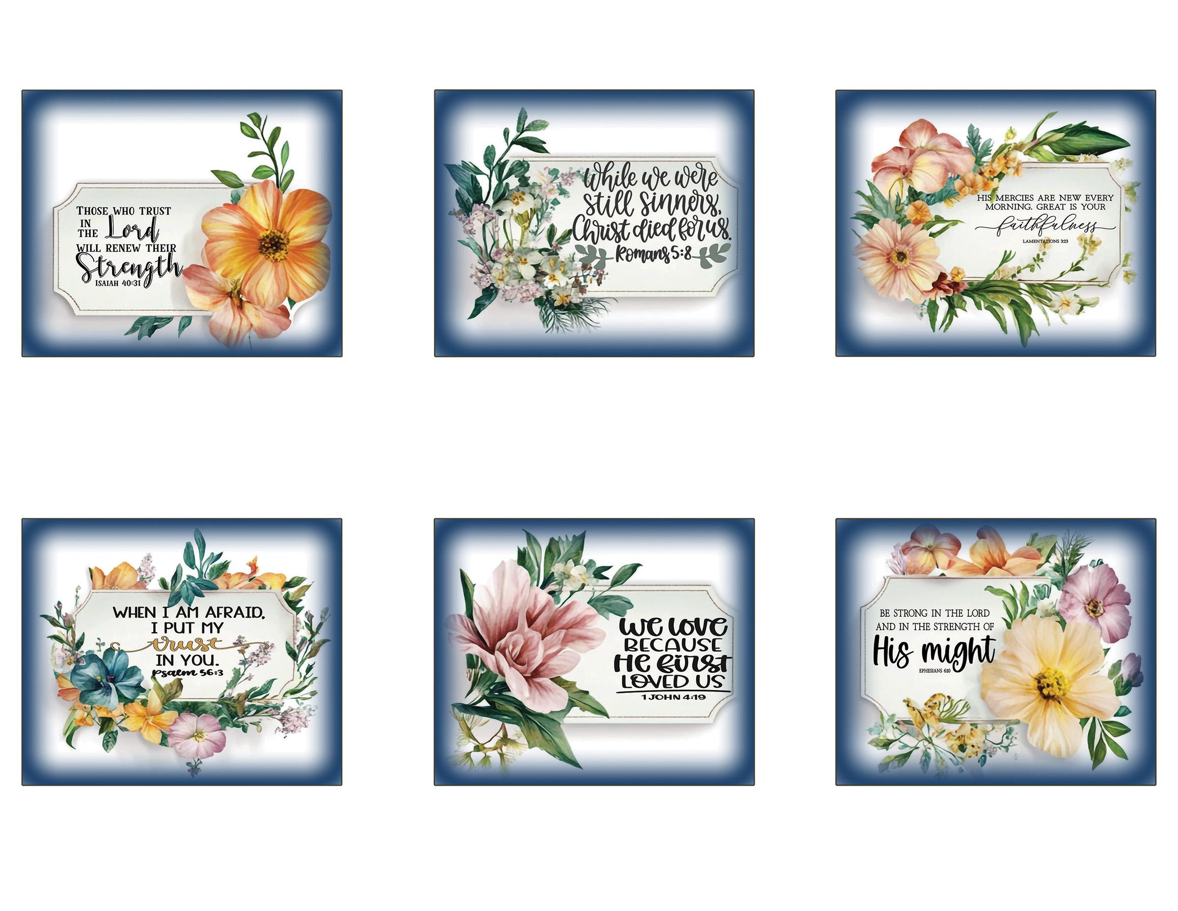 Inspirational Scripture Cards Kit - Printable Bible Verses and Daily ...