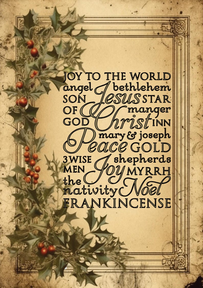 Religious Christmas Junk Journal Kit With Bible Verses and Faith ...