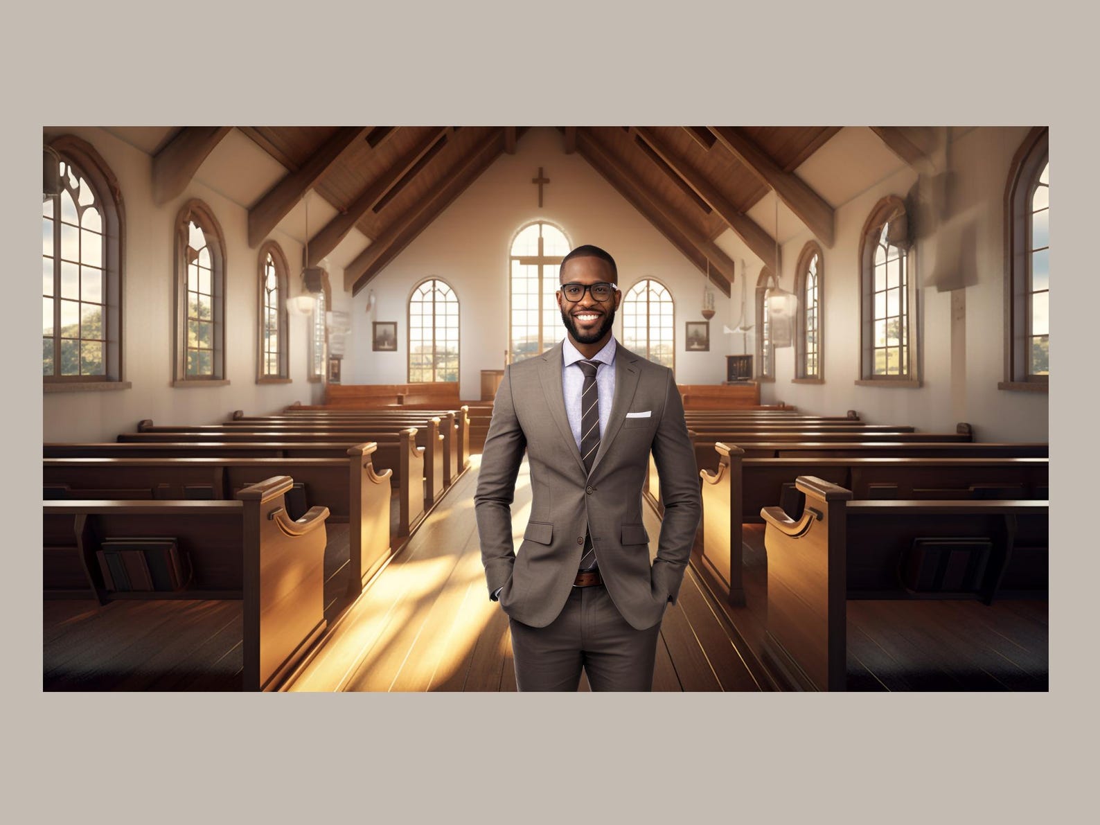 Church Zoom Virtual Background for Desktop, Christian Meeting Backdrop ...