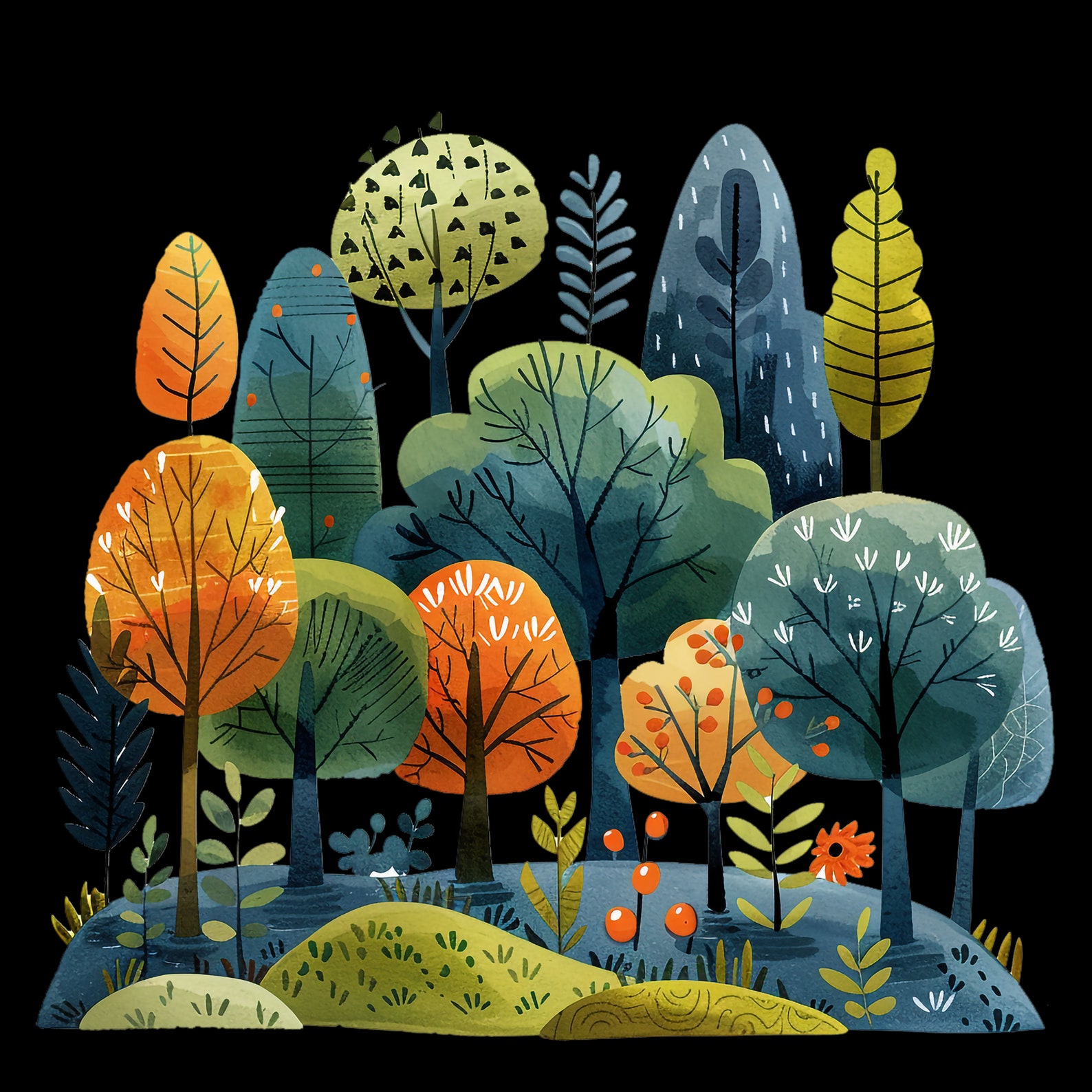 Charming Forest Animals Clipart Collection for Nursery Decor and Crafts ...