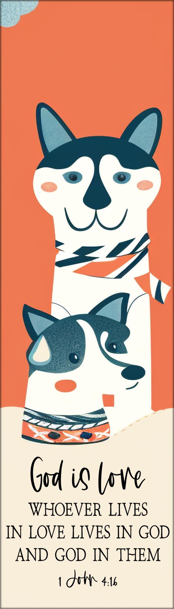 Printable Dog-themed Bible Verse Bookmarks: Christian Inspiration for ...