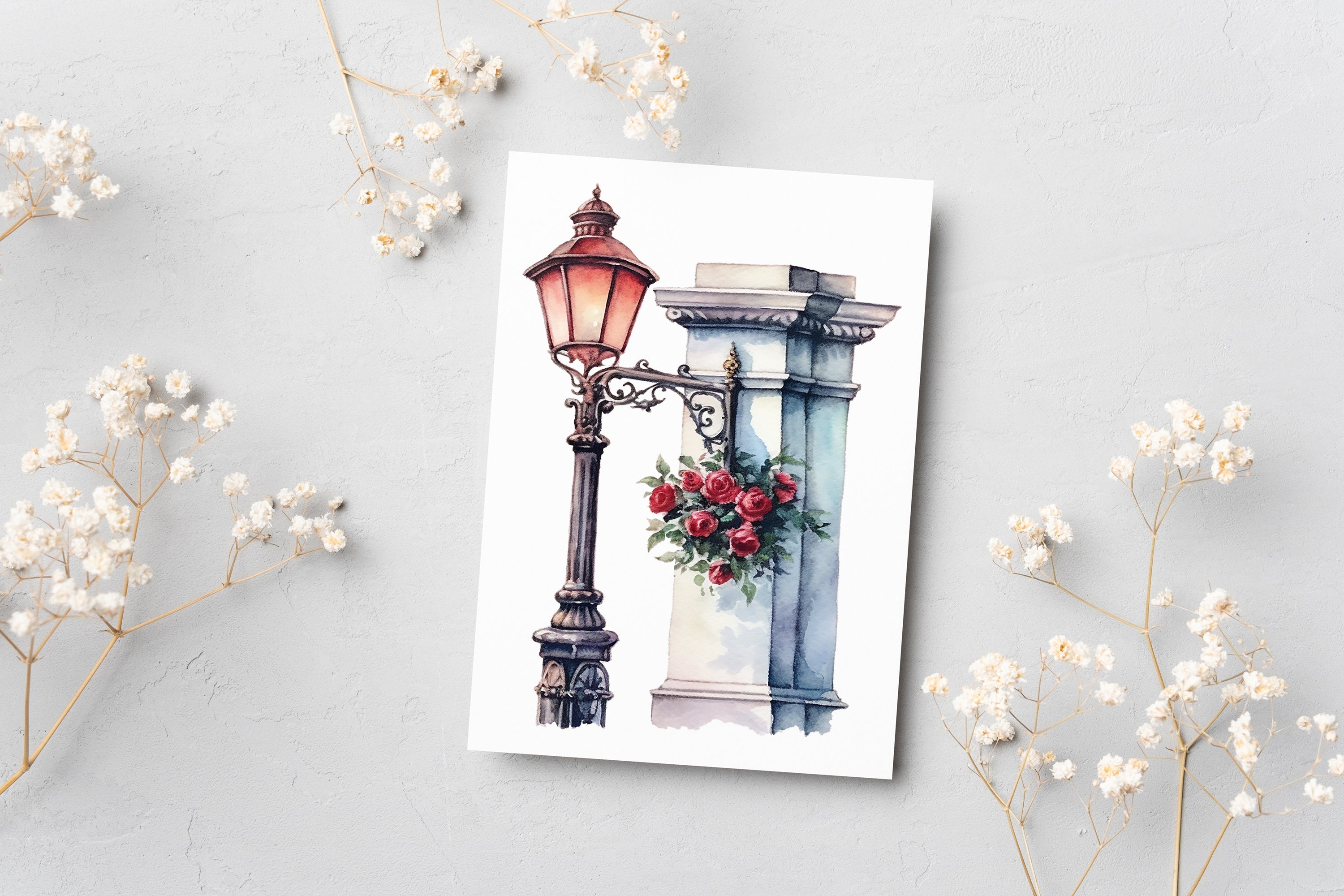 Christmas Lamp Post Clipart Vintage Lamp Post Clipart, Christmas Street ...