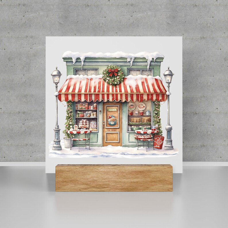 Christmas Bakery Clipart Bakery Clipart PNG Watercolor Christmas Bakery ...