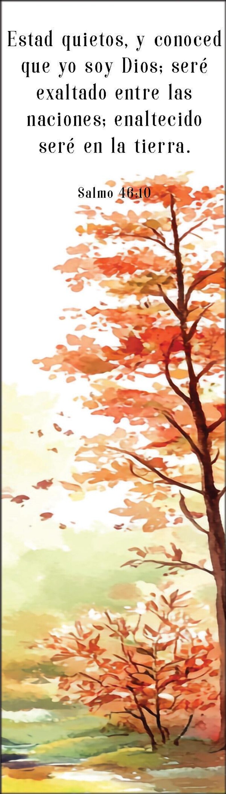 Spanish Scripture Bookmarks: Watercolor Nature Scenes (digital Download ...