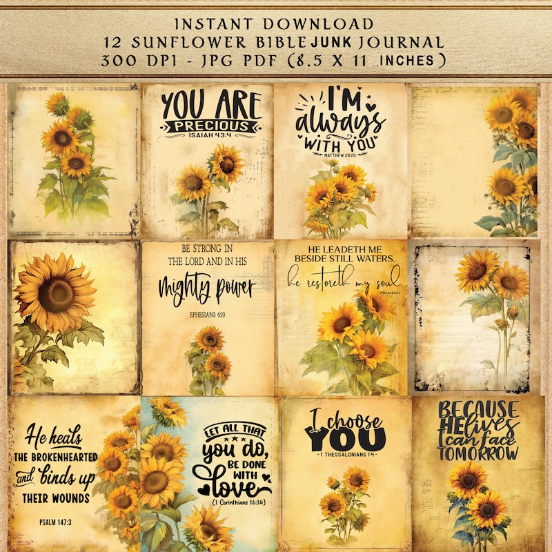 Sunflower Faith Journal - Etsy UK